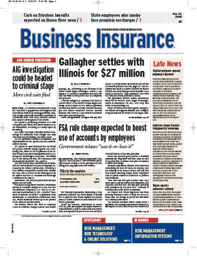May 23 2005 - Business Insurance