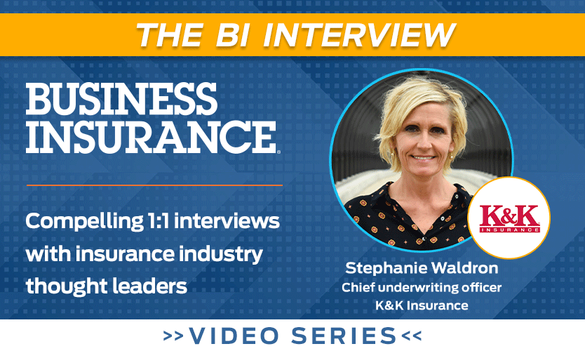 Video: The BI Interview with Stephanie Waldron of K&K Insurance ...